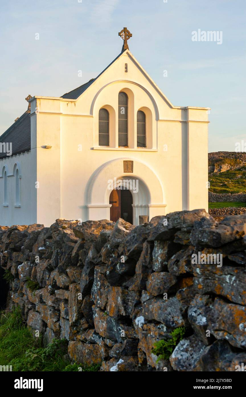 Church of Mary Immaculate on the Aran Island, Inishmaan, Ireland Stock ...