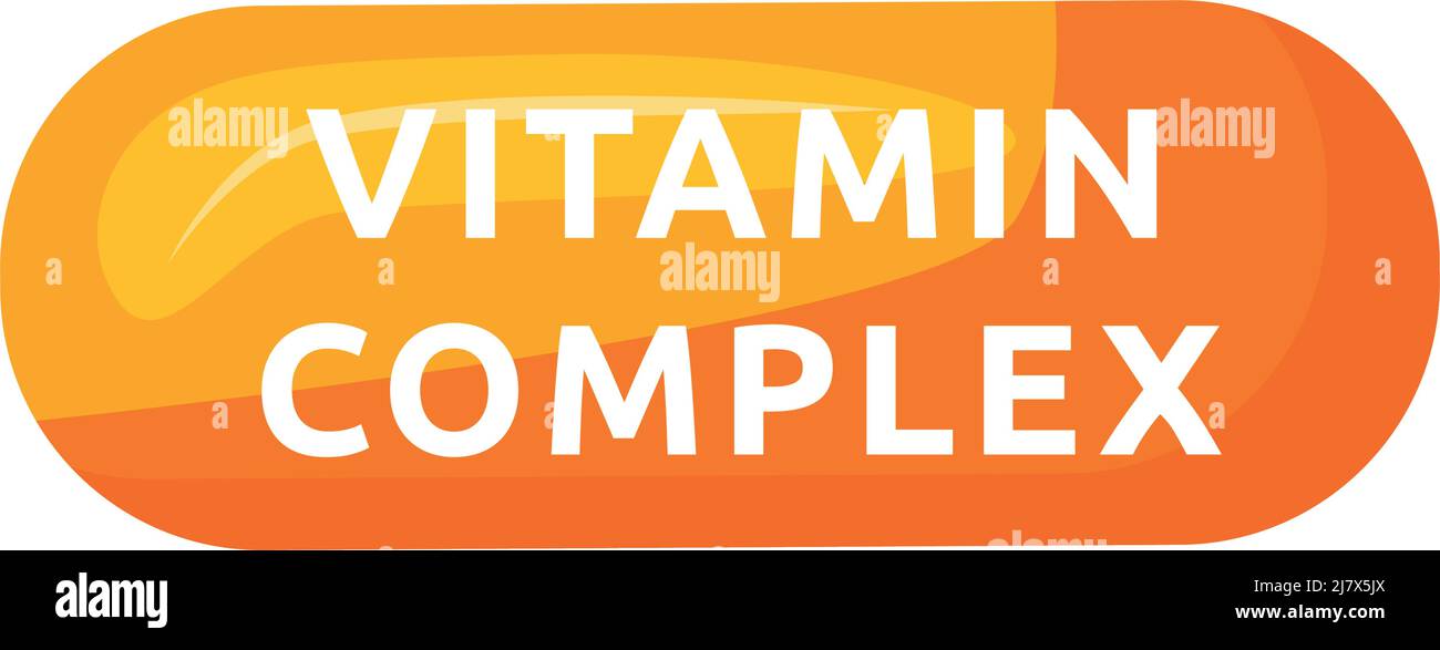 Vitamin complex capsule semi flat color vector object Stock Vector ...