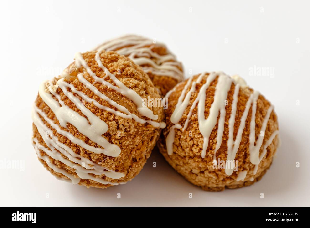 cookie choux on a white background Stock Photo - Alamy