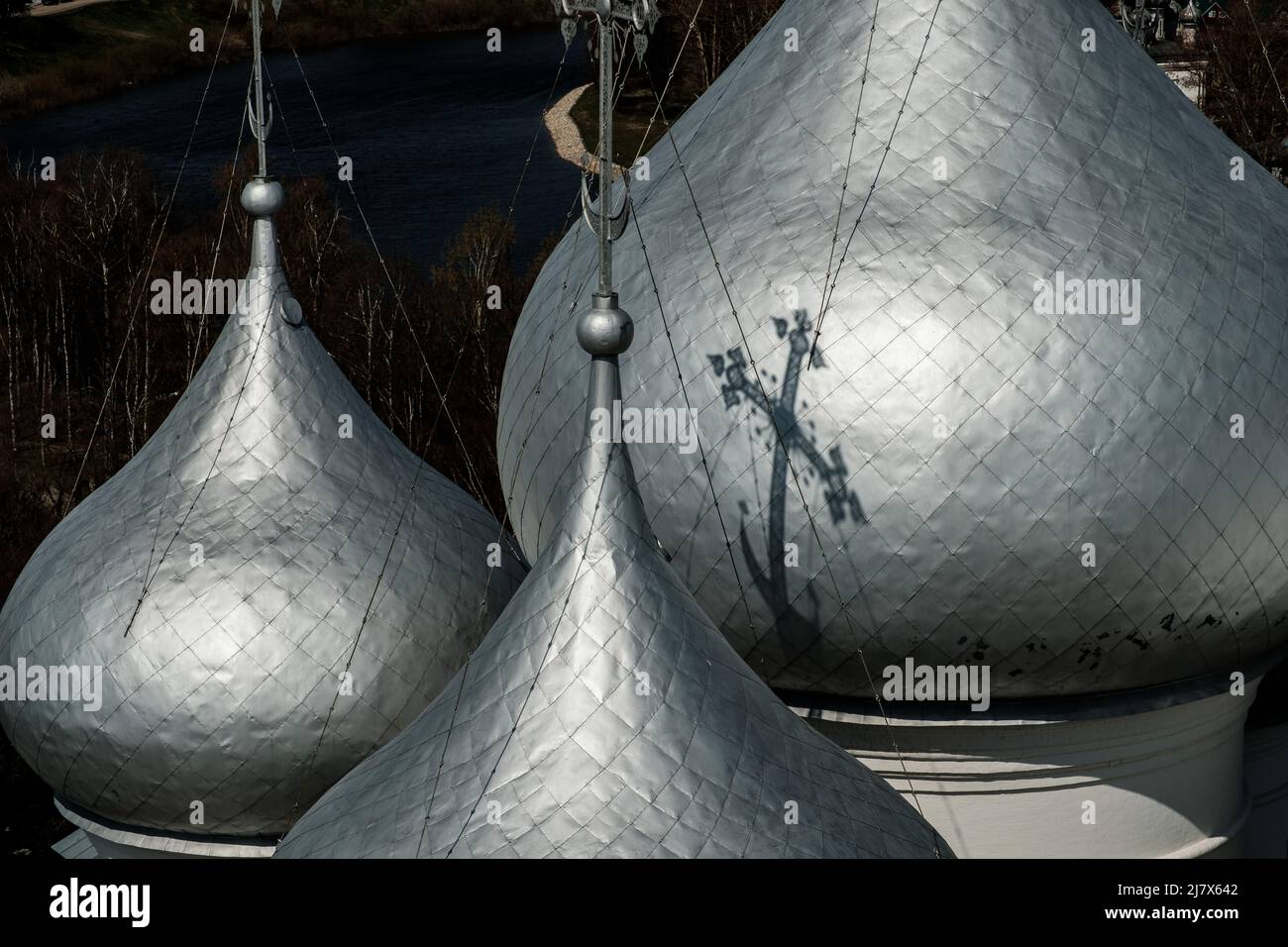 View of Vologda from the bell tower in the Kremlin Stock Photo - Alamy