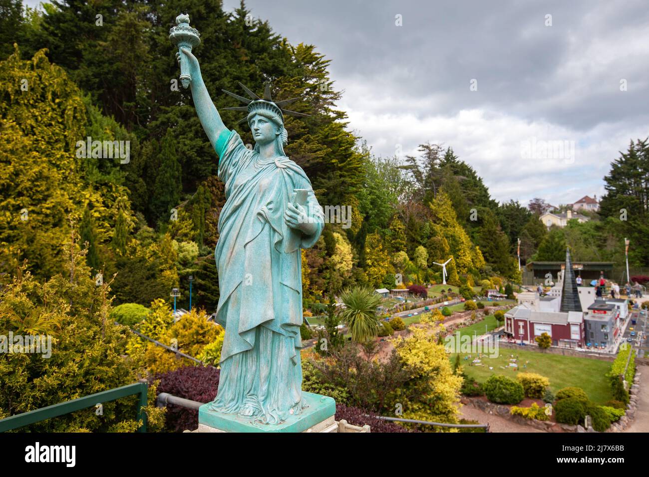 General view of the Babbacombe Model village, Torquay, Devon, UK Stock ...