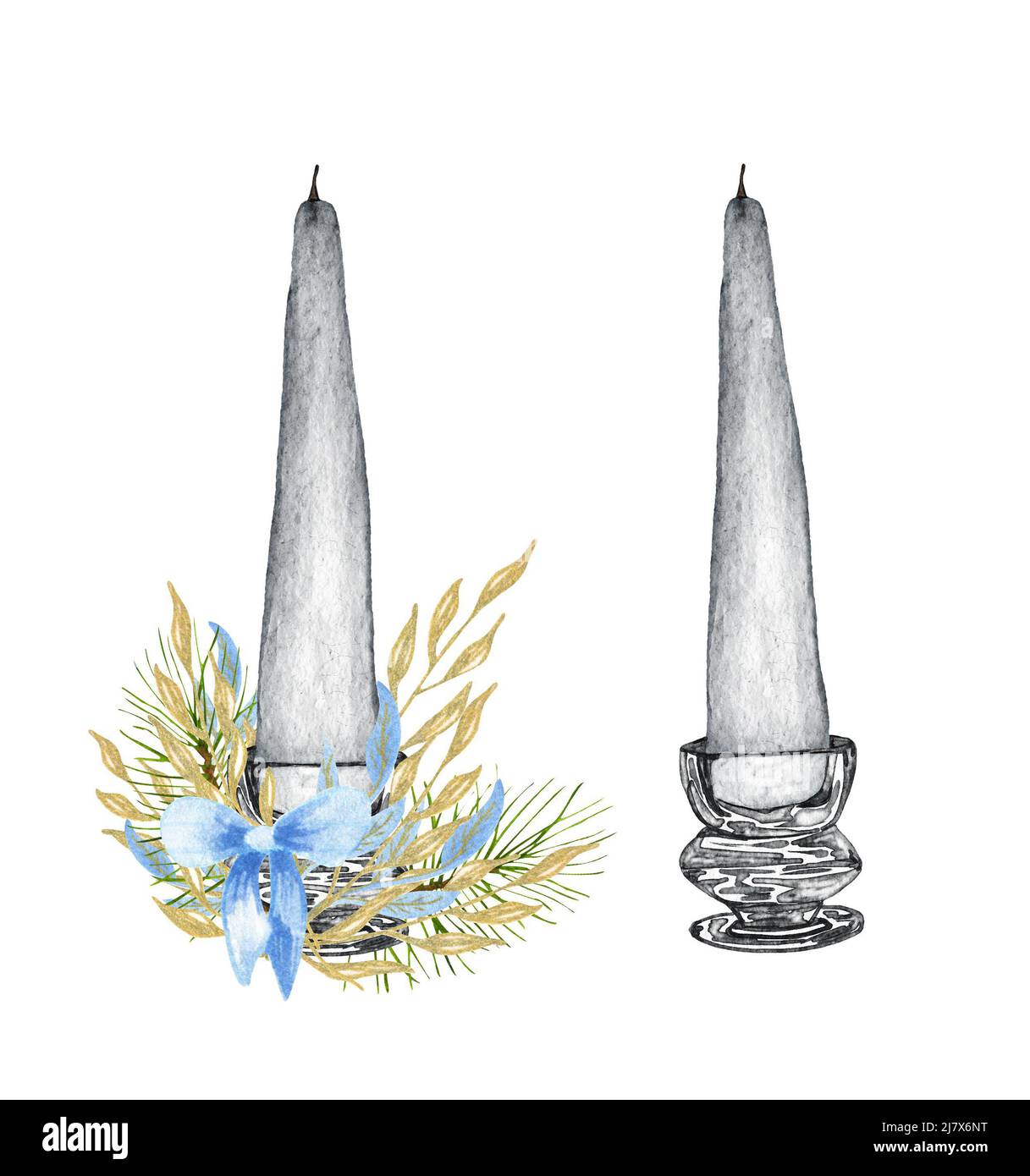 Advent candles drawing Cut Out Stock Images & Pictures - Alamy