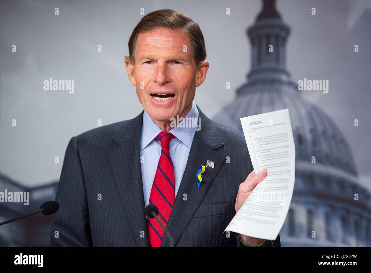 United States Senator Richard Blumenthal (Democrat of Connecticut ...