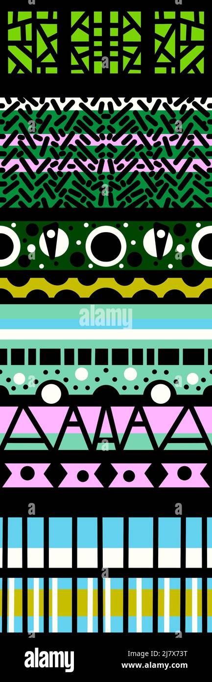 Abstract seamless geometric ethnic pattern for packaging and gifts and ...