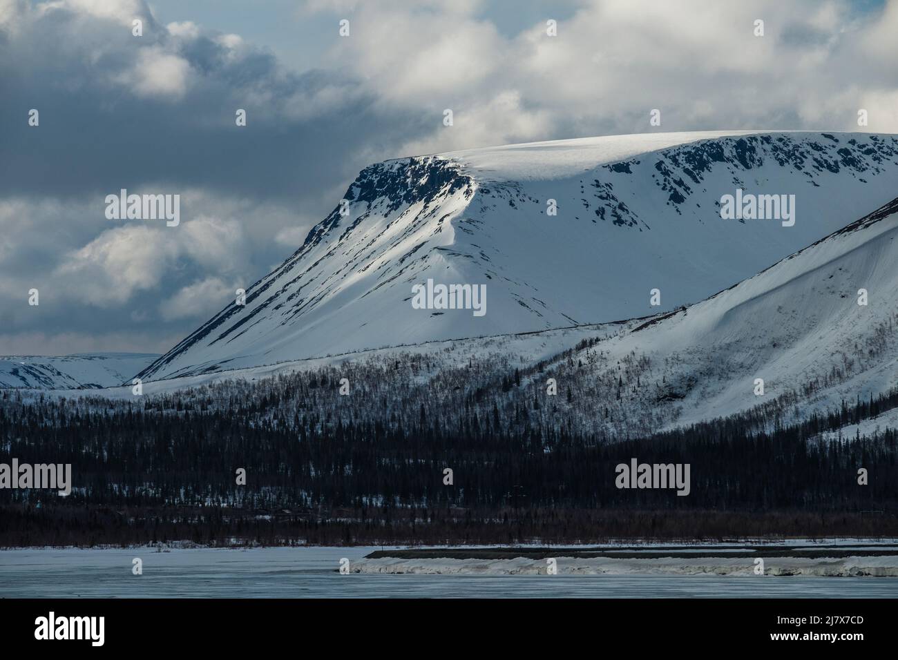 Big mountain in north russia hi-res stock photography and images - Alamy