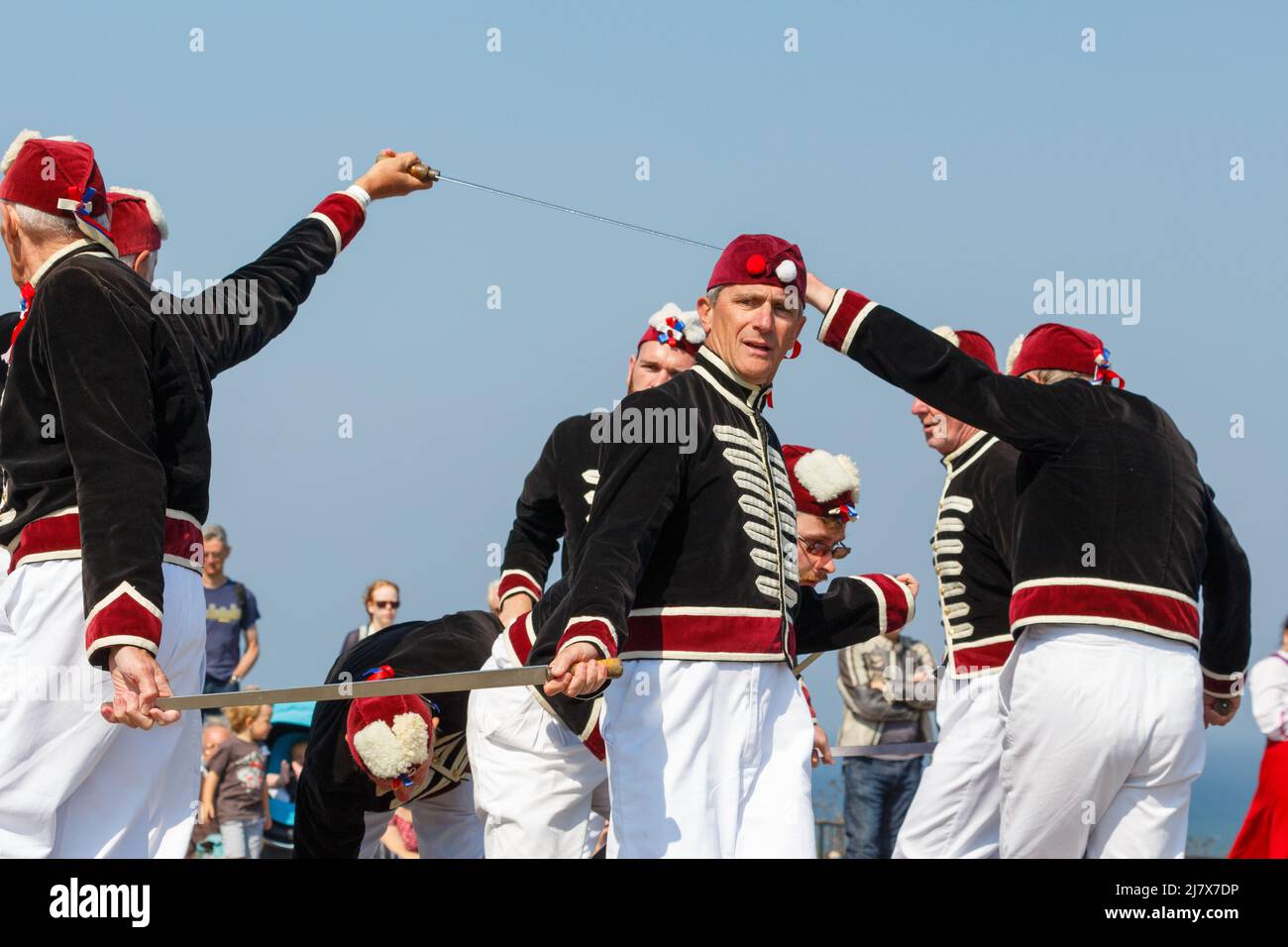 Traditional and Morris Dancing at the Whitby Folk Week Stock Photo - Alamy
