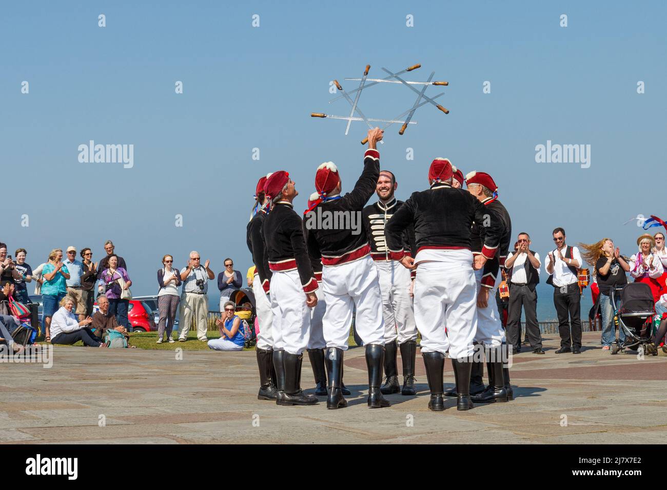 Traditional and Morris Dancing at the Whitby Folk Week Stock Photo - Alamy