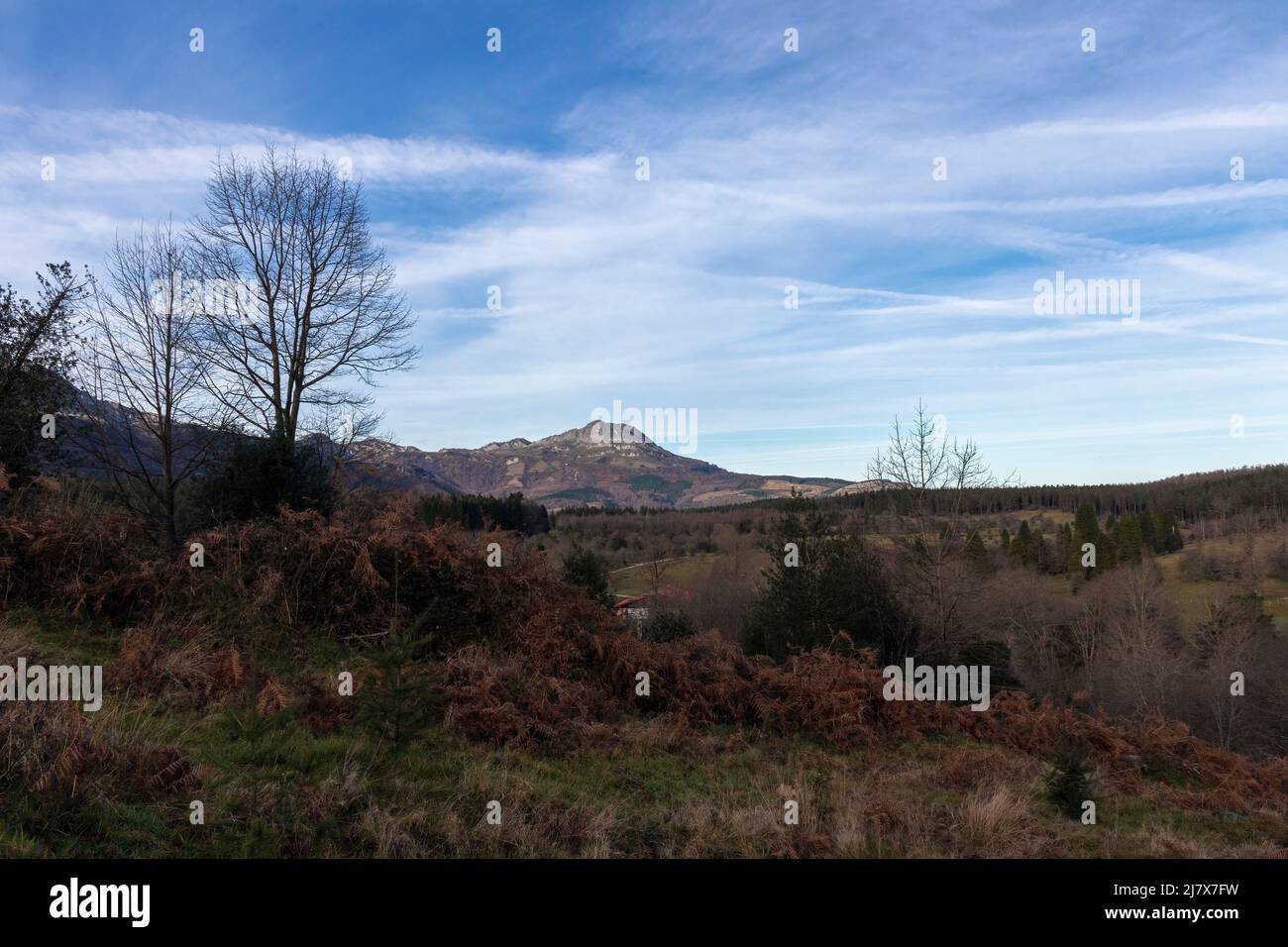 gorbea natural park in the basque country Stock Photo - Alamy