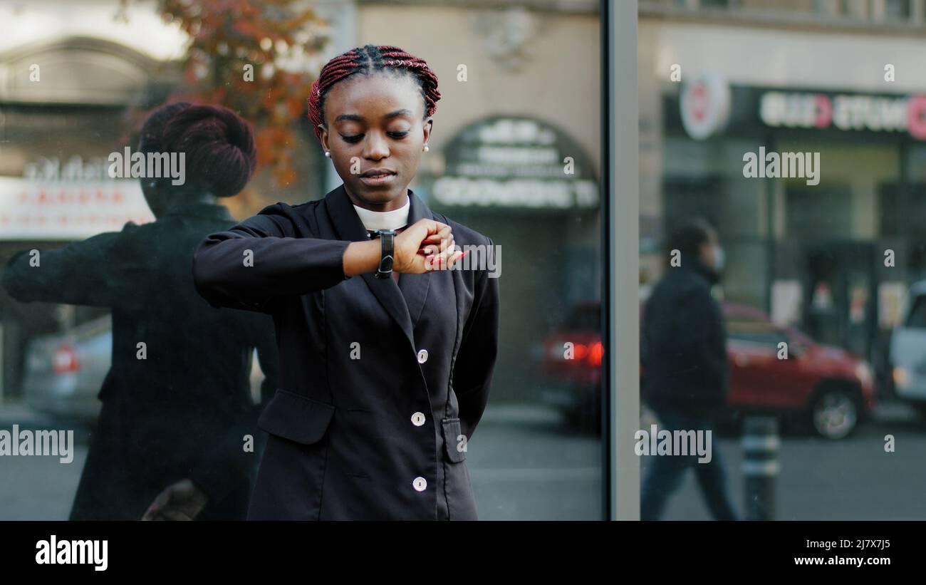 Portrait angry african american business woman girlfriend sad upset ...
