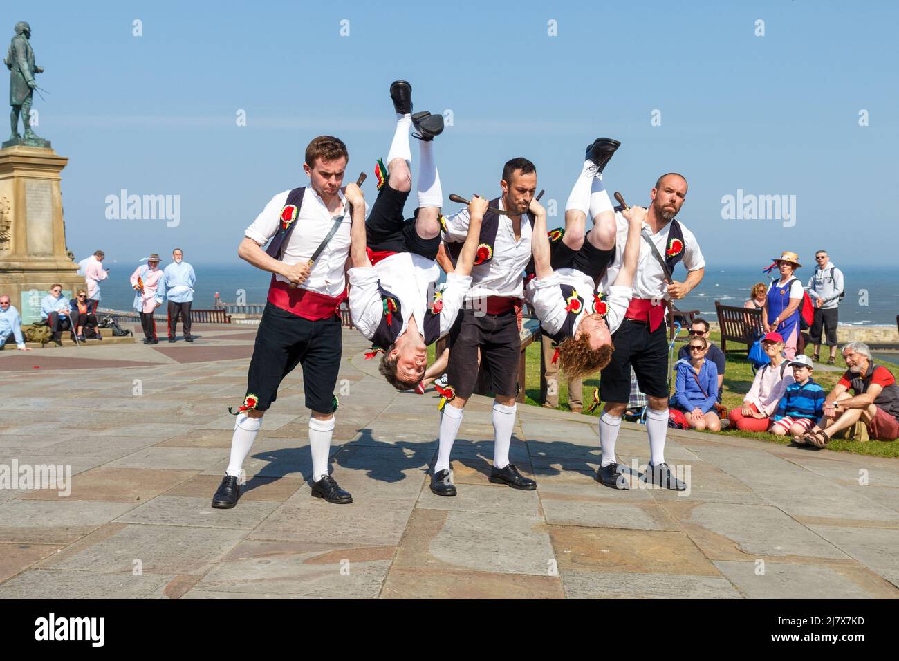 Traditional and Morris Dancing at the Whitby Folk Week Stock Photo - Alamy