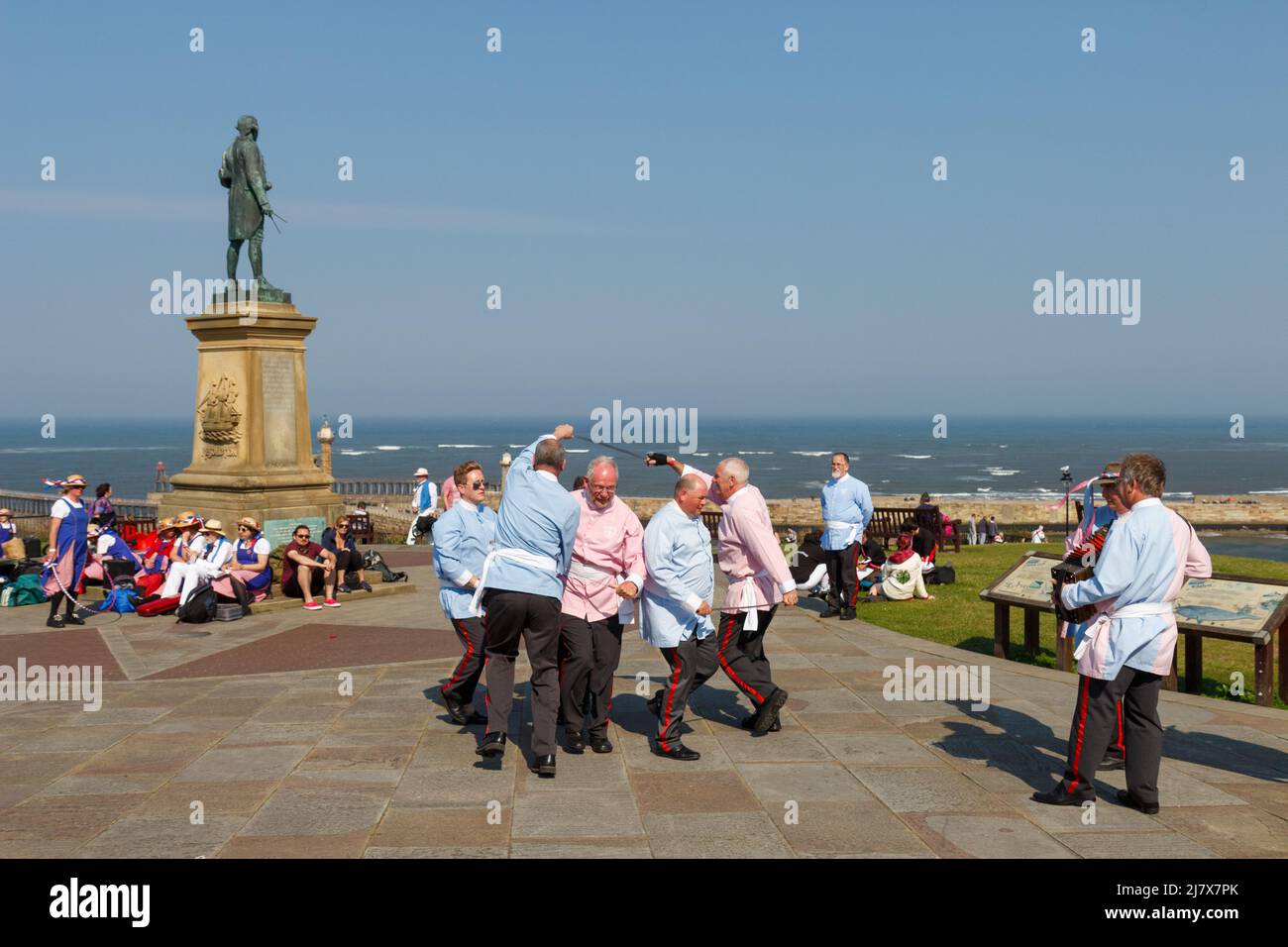Traditional and Morris Dancing at the Whitby Folk Week Stock Photo - Alamy