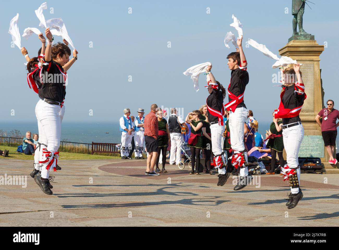 Traditional and Morris Dancing at the Whitby Folk Week Stock Photo - Alamy