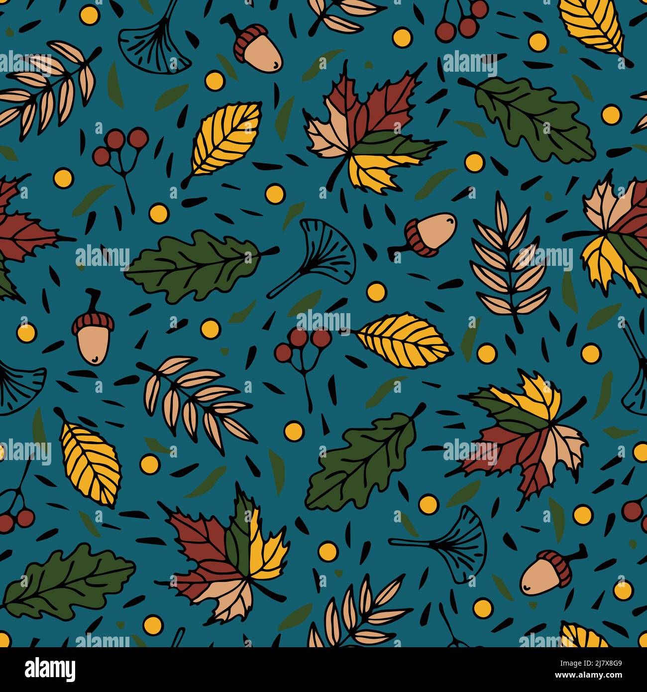 Chestnut vector pattern on Stock Vector Images - Alamy