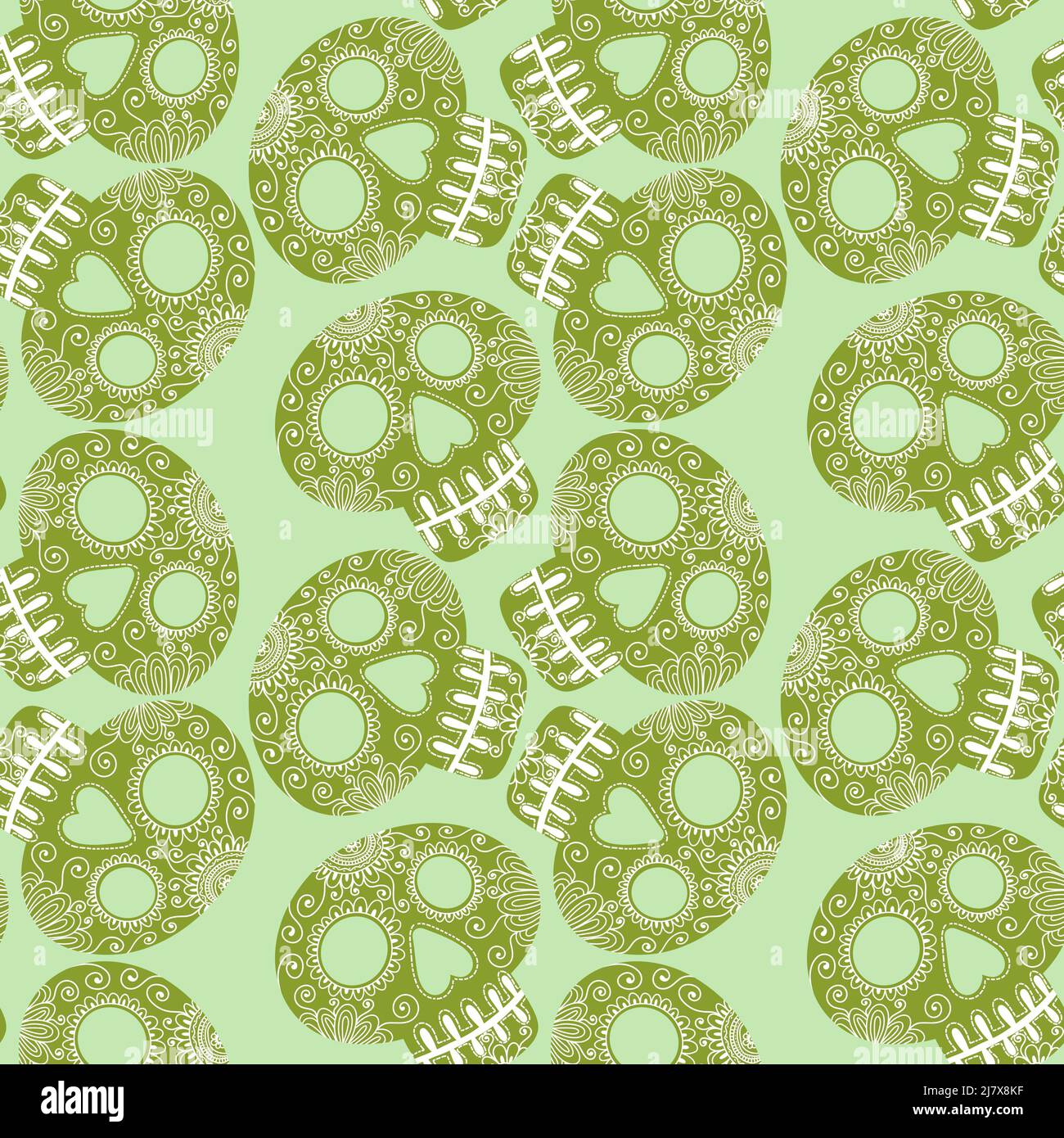 Halloween seamless scull pattern for fabrics and textiles and packaging ...