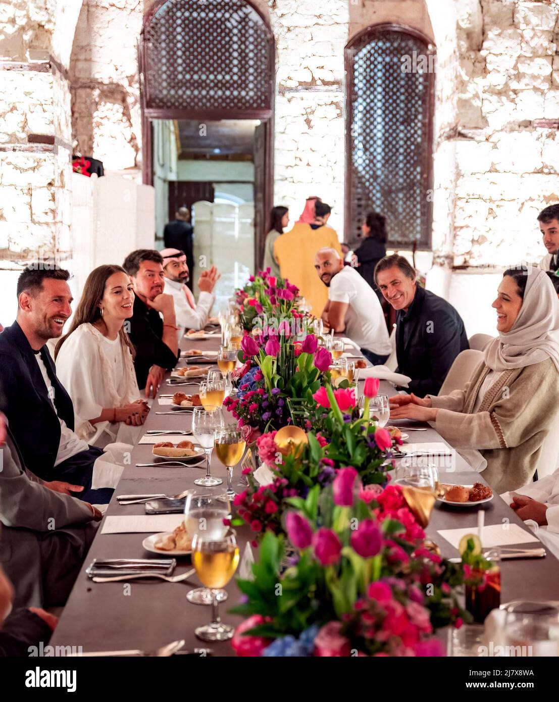 Jeddah, Saudi Arabia, on May 10, 2022, Saudi Princess and Assistant ...