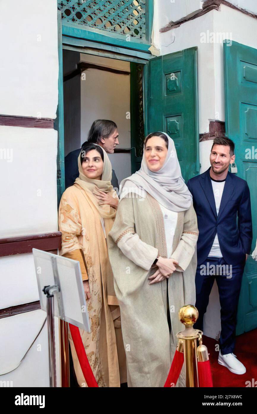 Jeddah, Saudi Arabia, on May 10, 2022, Saudi Princess and Assistant ...