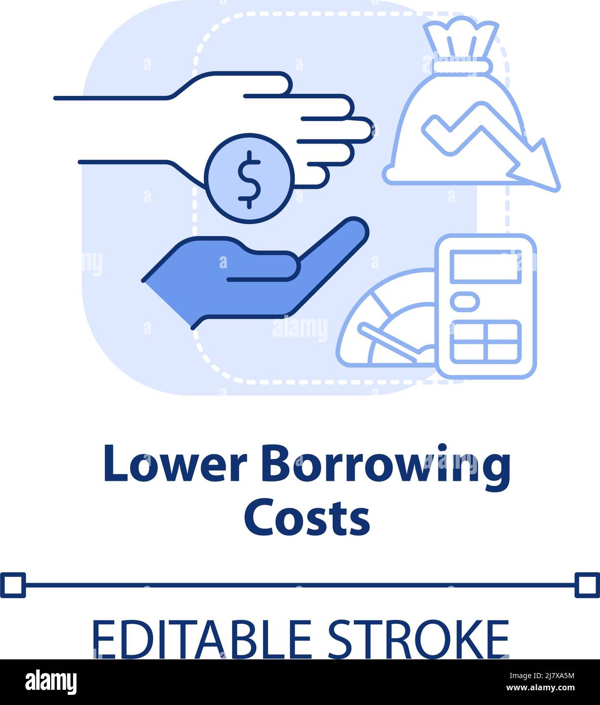 Lower borrowing costs light blue concept icon Stock Vector Image & Art ... Lower borrowing costs light blue concept icon Stock Vector Image & Art ...