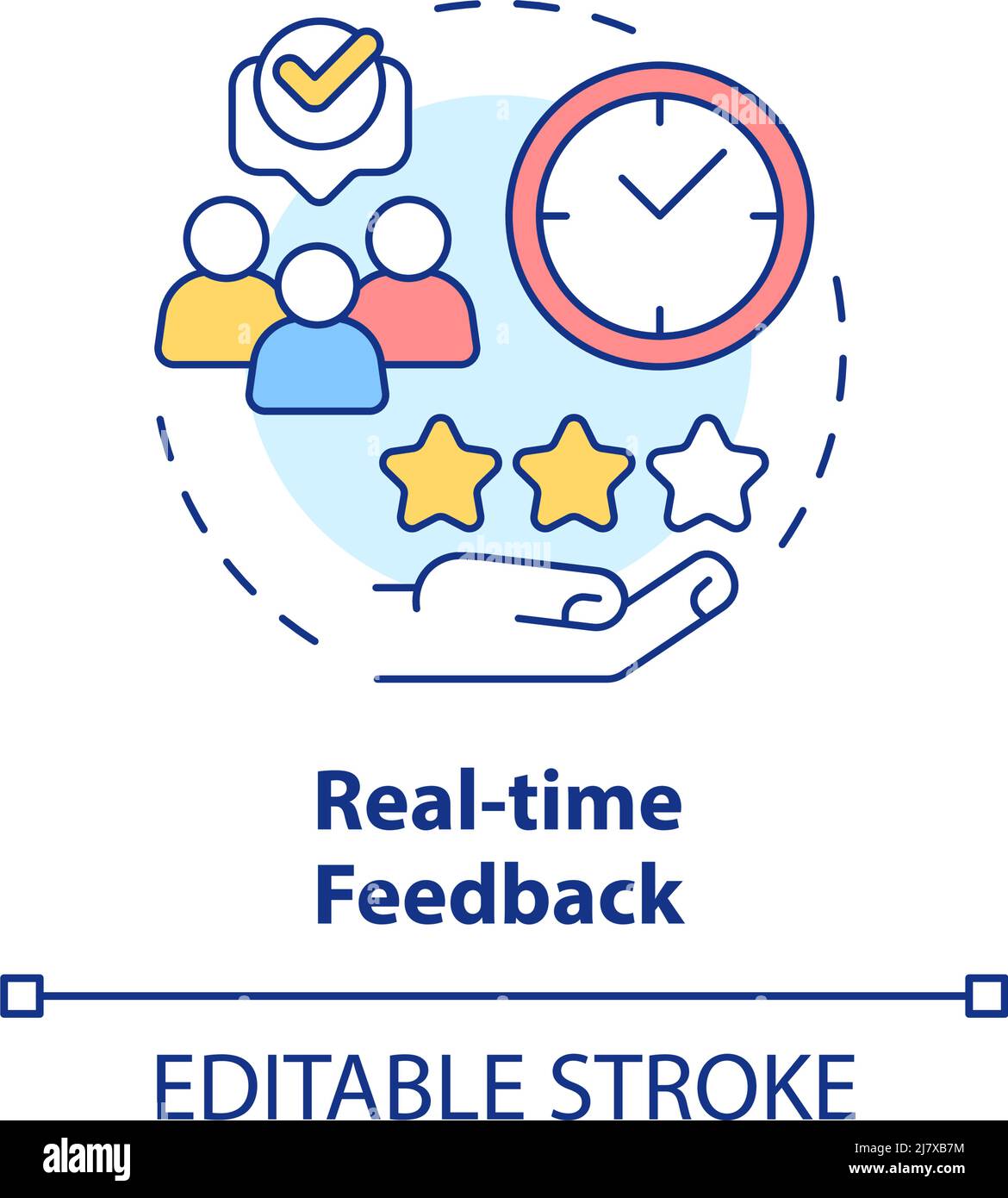 Real-time feedback concept icon Stock Vector Image & Art - Alamy