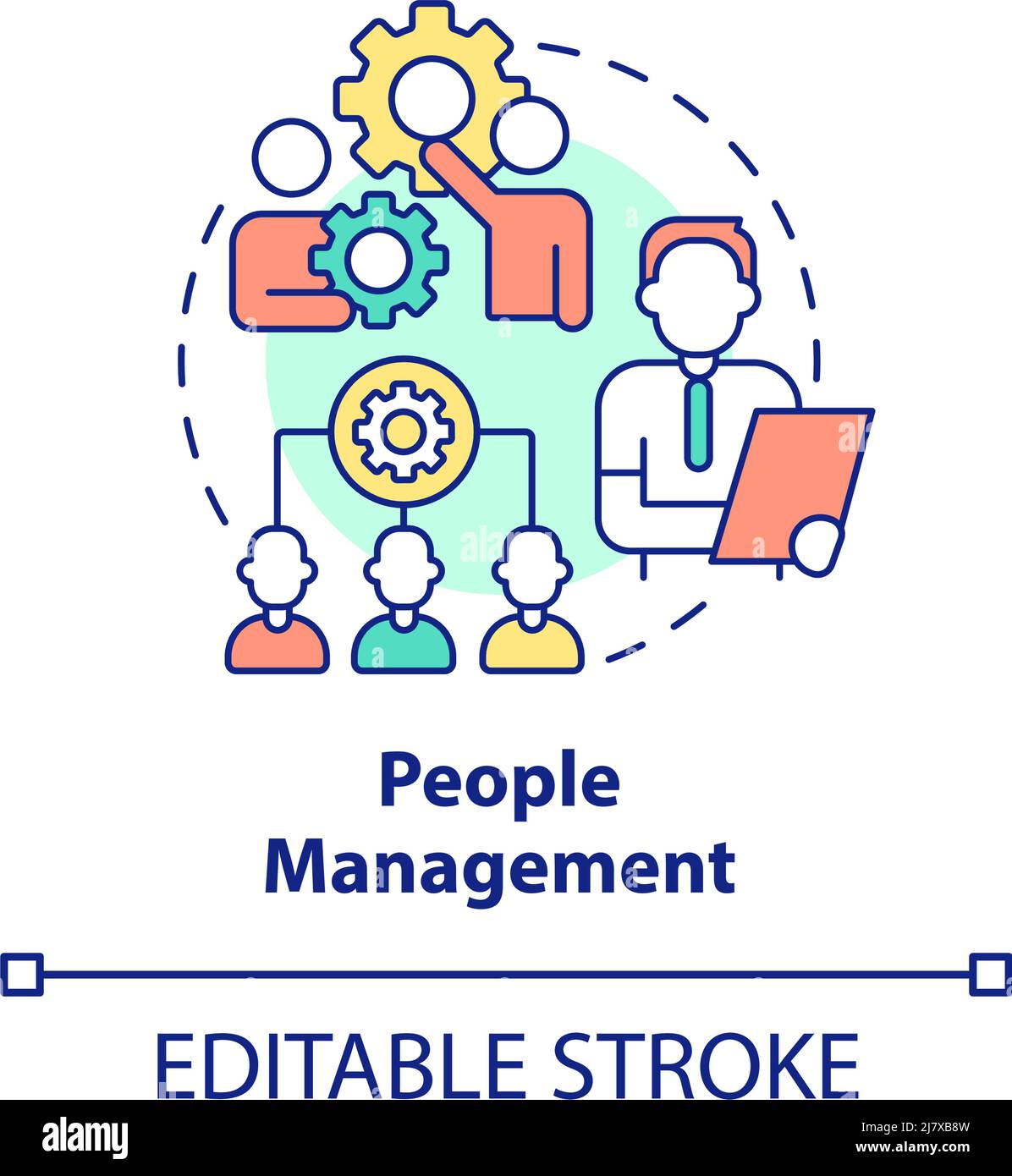 People management concept icon Stock Vector Image & Art - Alamy