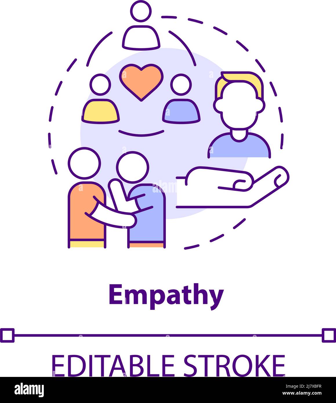 Empathy concept icon Stock Vector Image & Art - Alamy