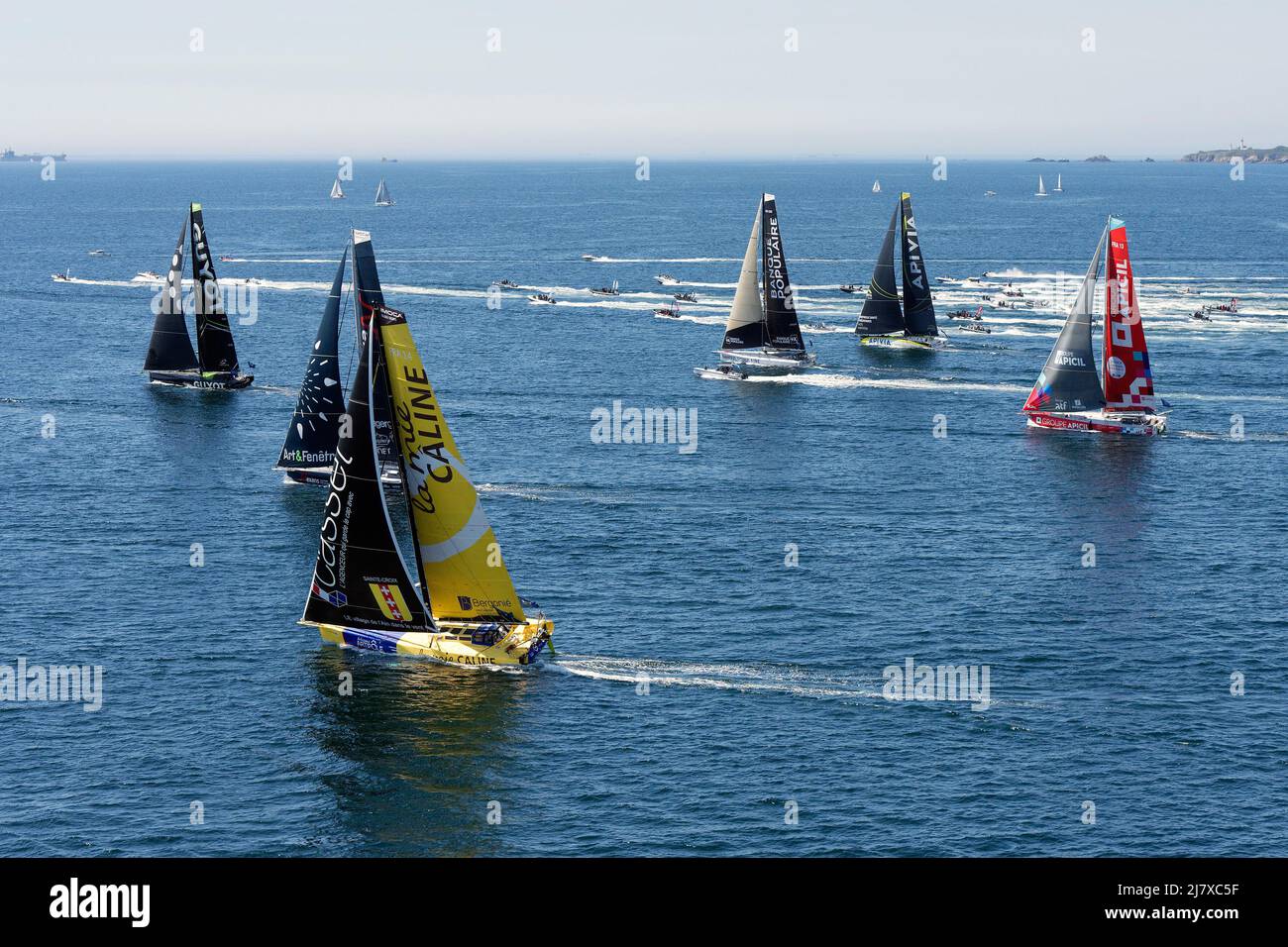 Fleet, ambiance, illustration during the start of the Guyader Bermudes ...
