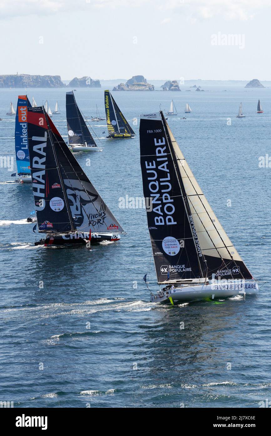 Fleet, ambiance, illustration during the start of the Guyader Bermudes ...