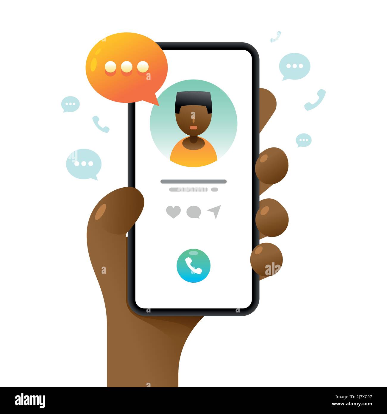 Media calling Stock Vector Images - Alamy