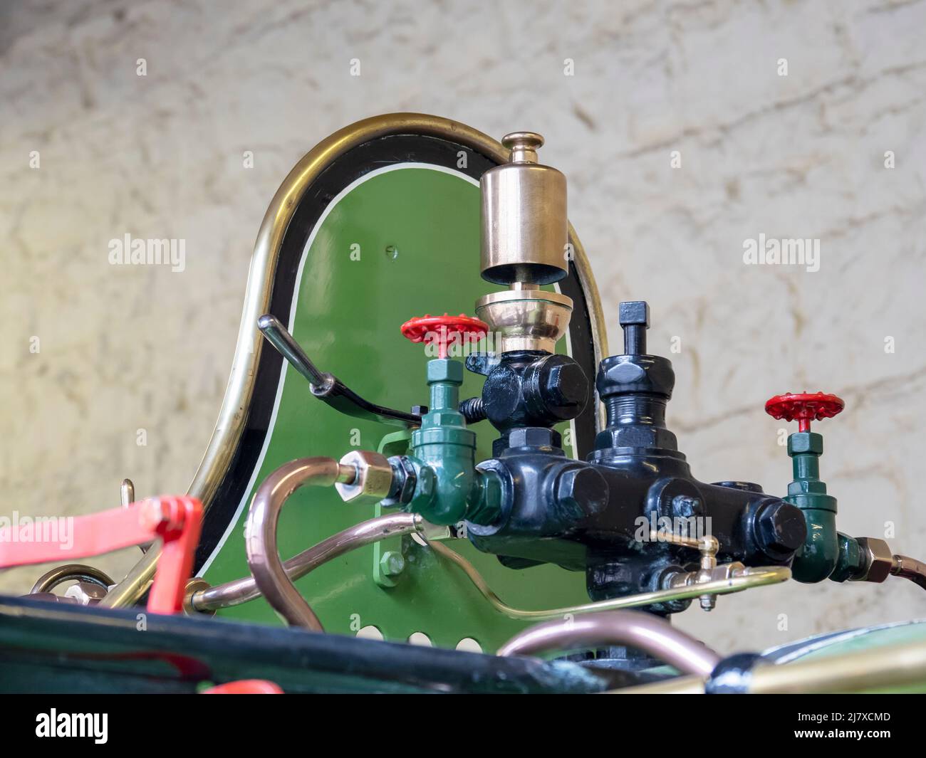 Old steam engines at Penrhyn Castle, Bangor, North Wales, UK Stock ...