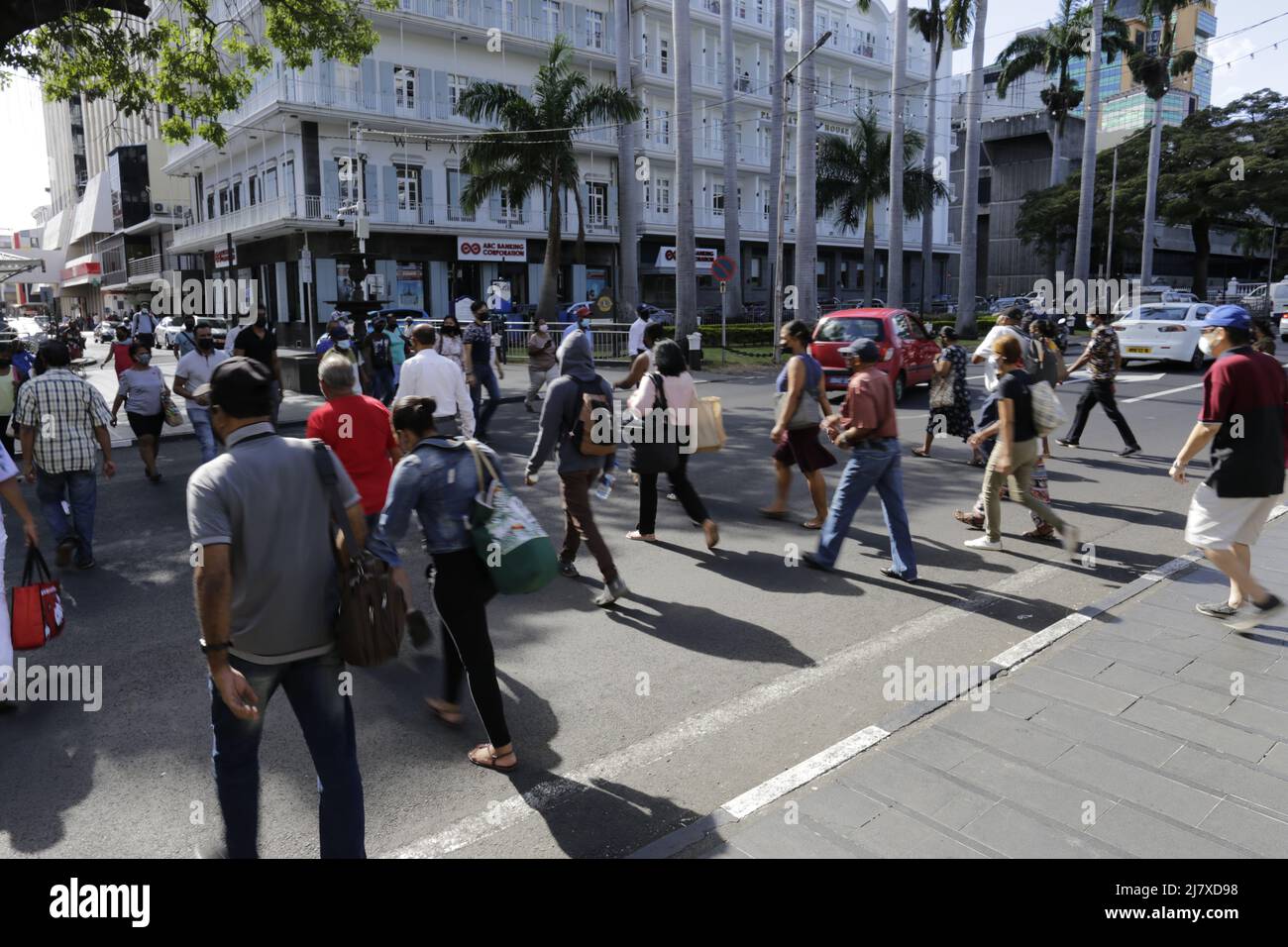 Place d'Armes and the Government House, Mauritius Stock Photo - Alamy
