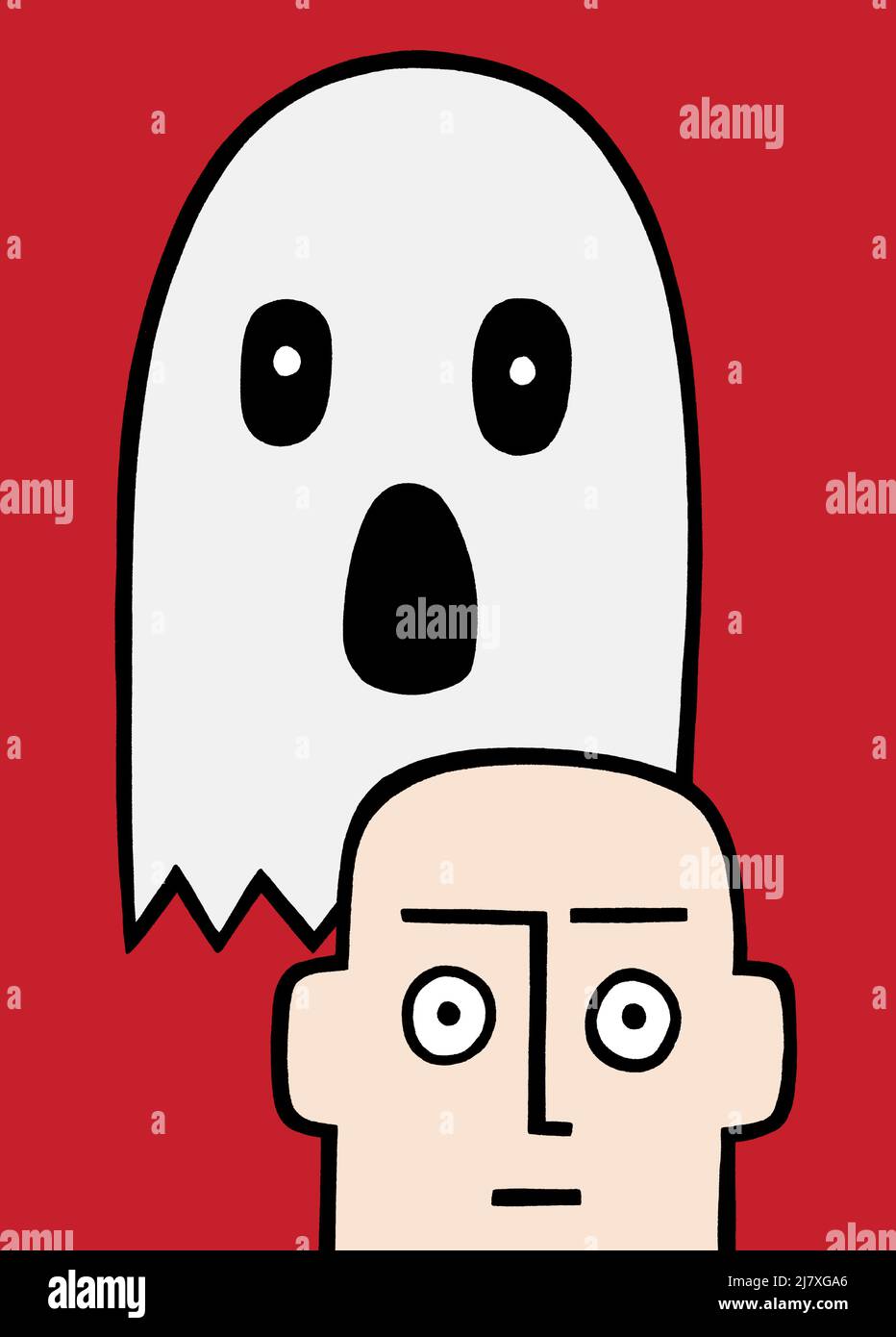 Ghost book illustration hi-res stock photography and images - Alamy