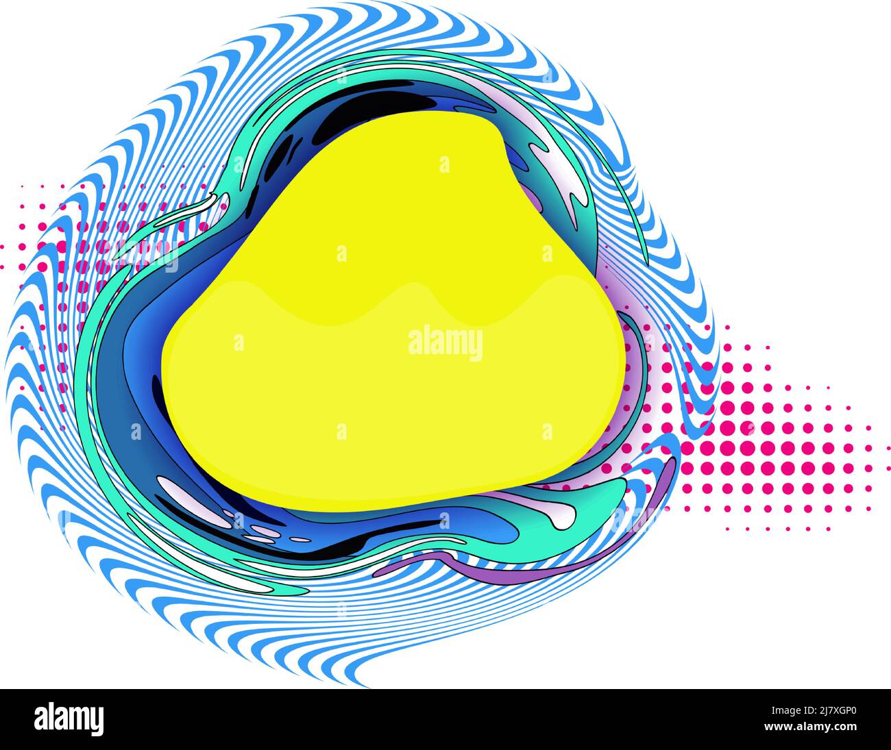 Color Liquid Wave flow frame. Abstract colorful shape Stock Vector Image & Art - Alamy