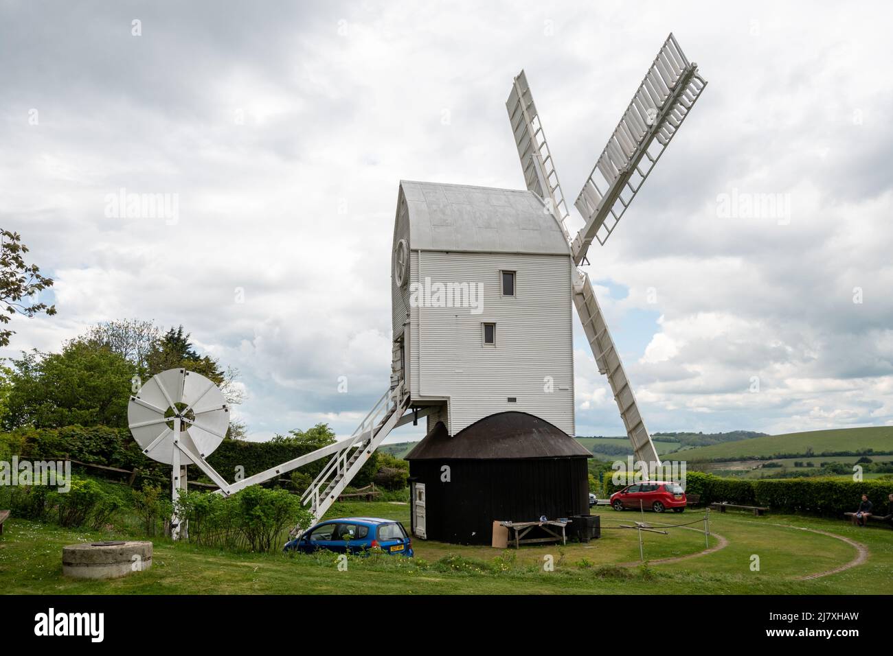 The Jill Windmill, one of the Clayton windmills in the South Downs, a ...