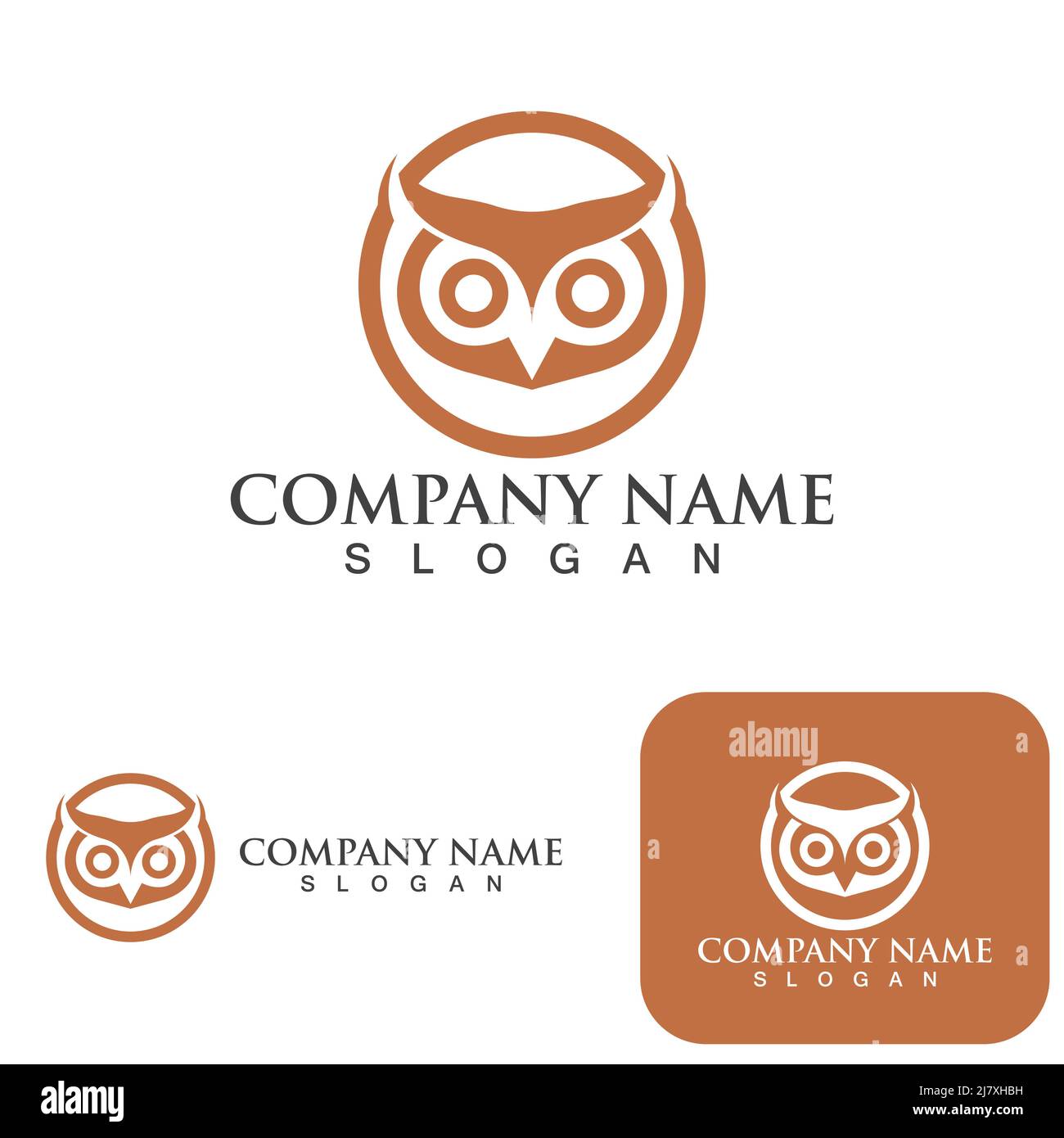 Owl bird logo and symbol vector Stock Vector Image & Art - Alamy