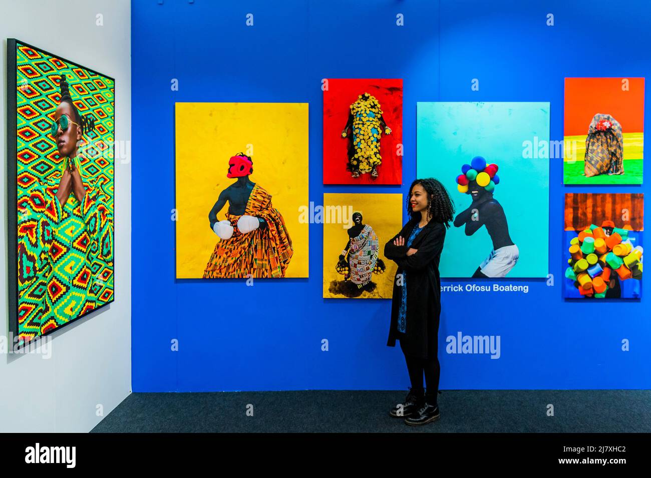 London, UK. 11th May, 2022. Work by Derrick Ofosu Boeteng and Thandiwe ...
