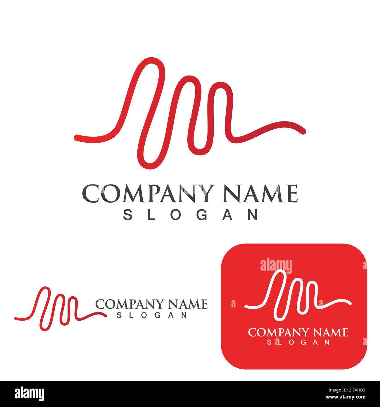 Heartbeat logo and symbol template design element Stock Vector Image ...