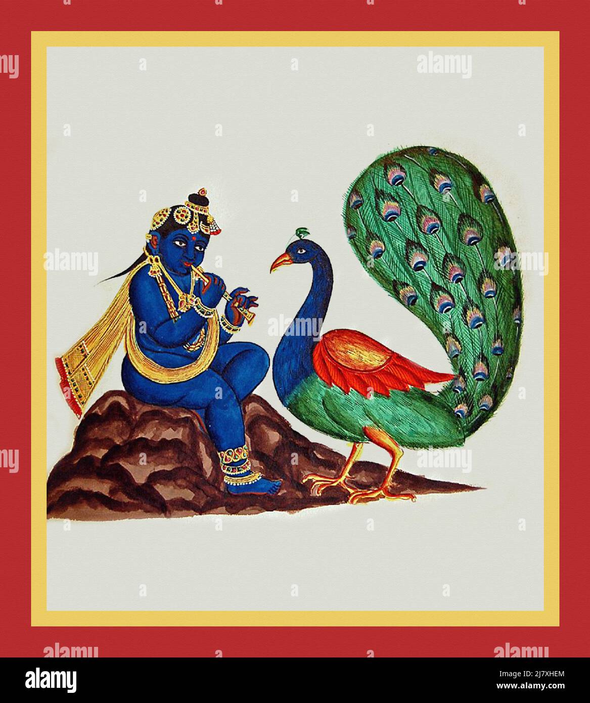 Krishna, shown as a child Stock Photo - Alamy