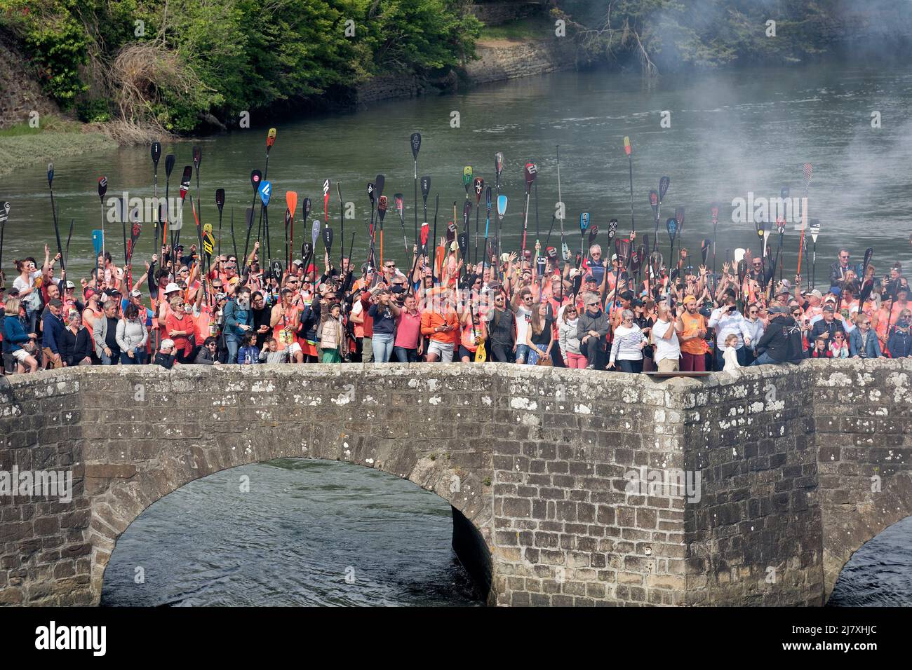 Tribute to the SNSM during the SNSM Morbihan Paddle Trophy 2022, on ...