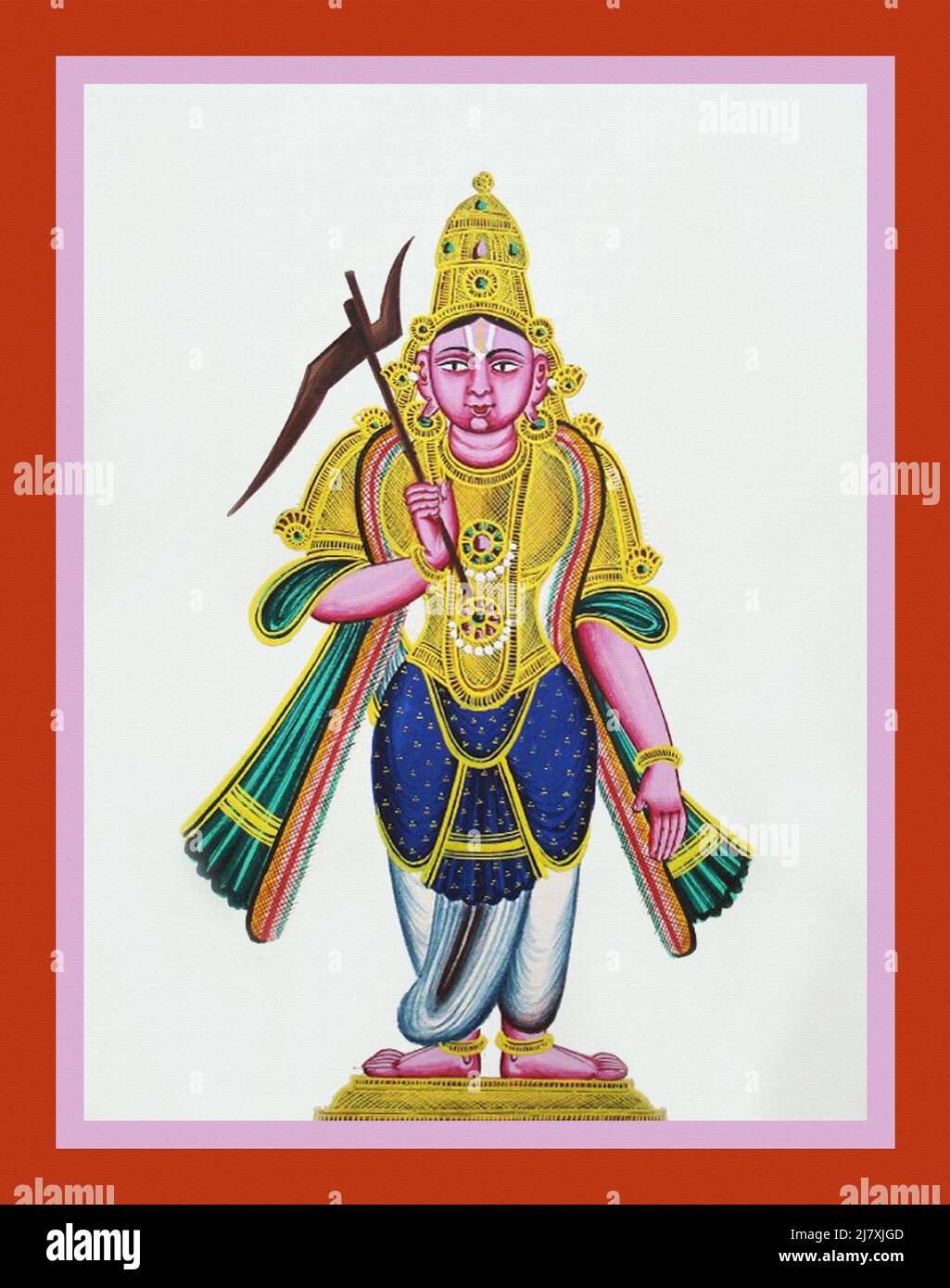 Two-armed Balabhadra stands in samabhanga Stock Photo - Alamy