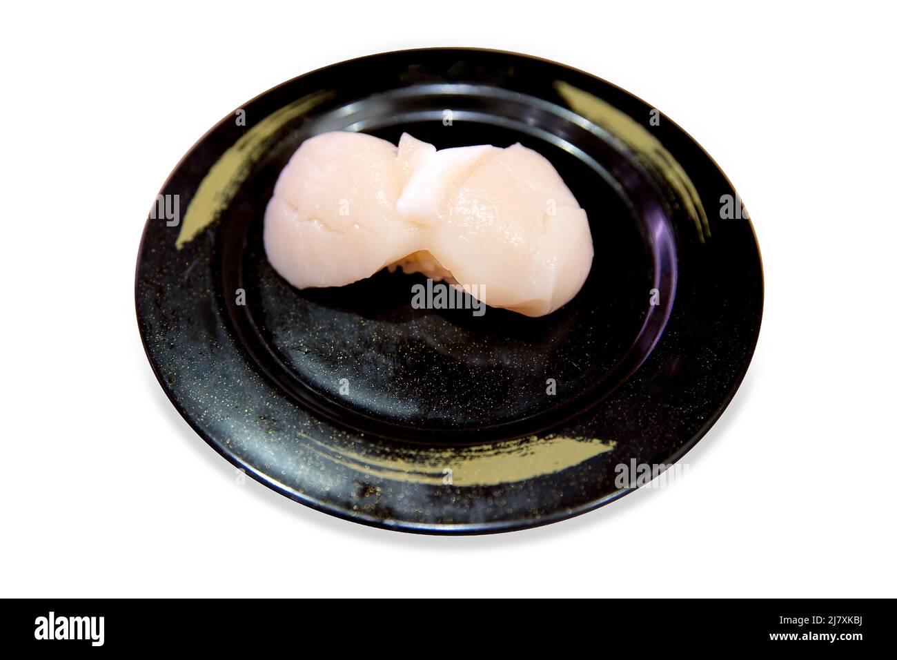Japanese fresh sushi shell Scallops hokaido with Japanese rice and ...