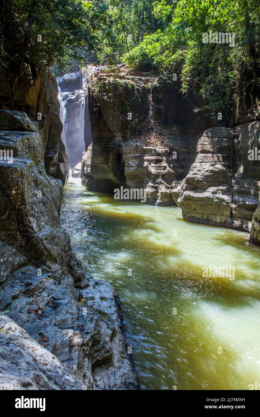 Cunca Wulang Waterfall Stock Photo - Alamy