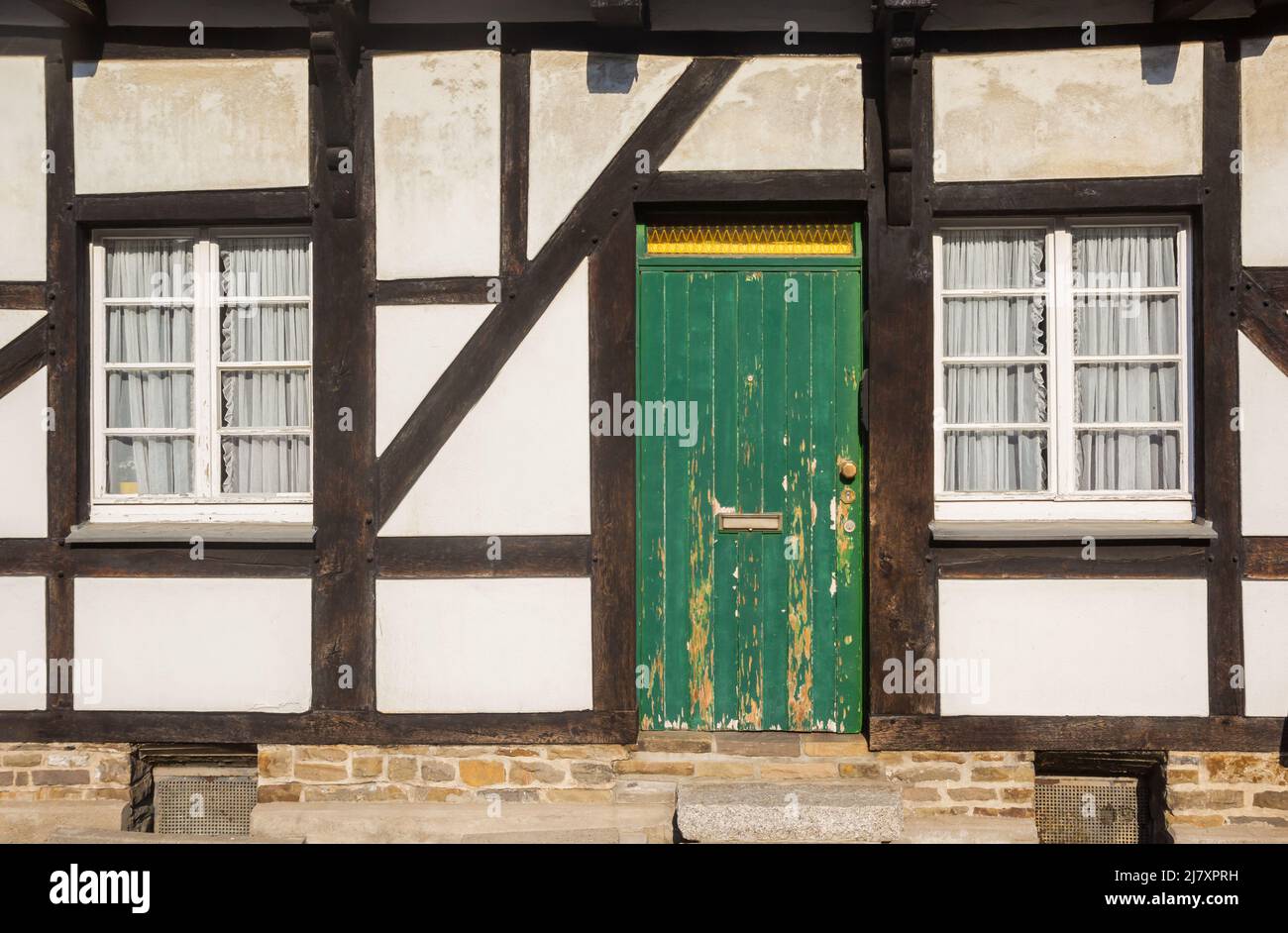 Historic half timbered house in the center of Essen-Werden, Germany ...