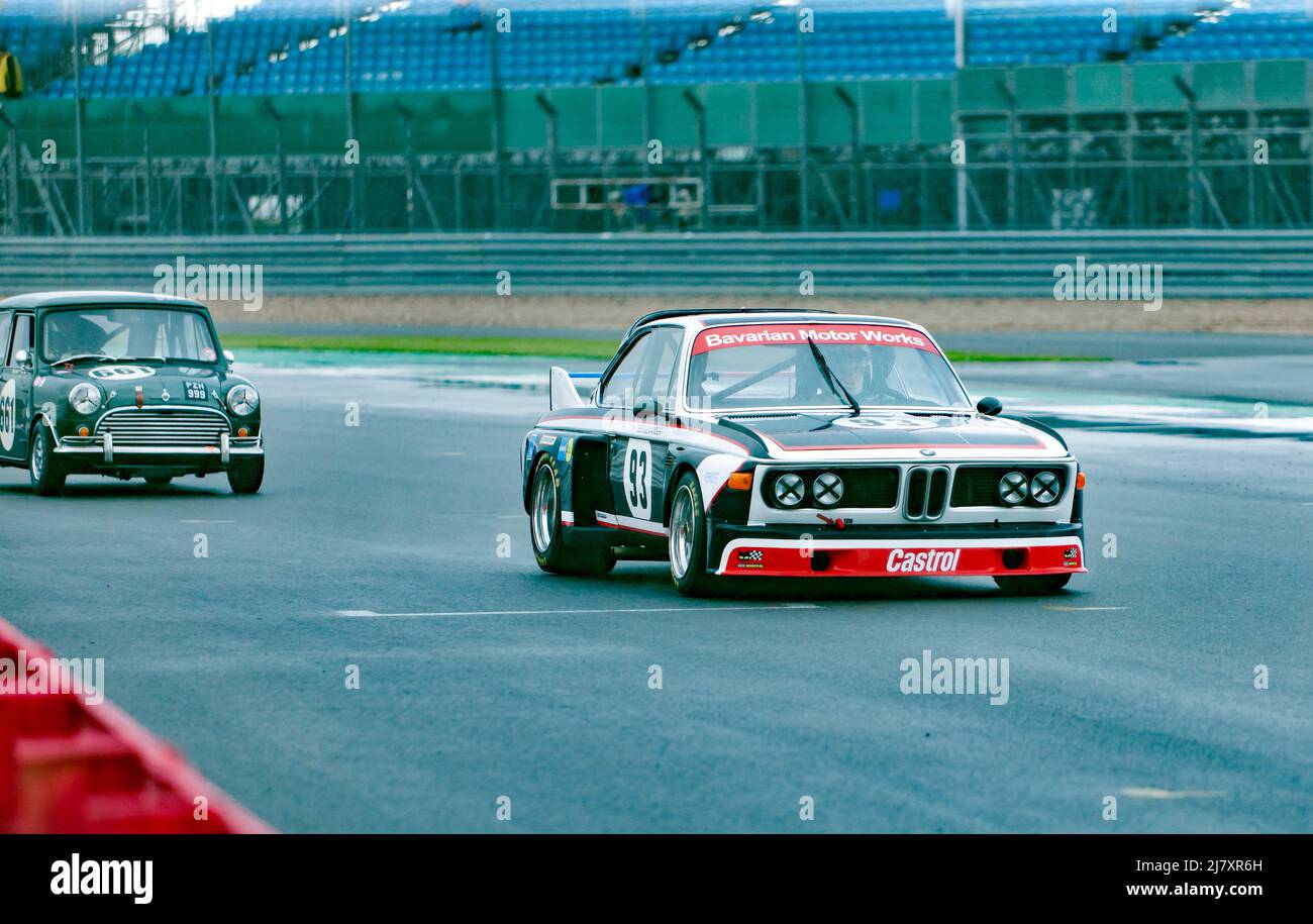 Simon Alexander, qualifying his Blue, 1973, BMW CSL 3.0, for the Adrian ...
