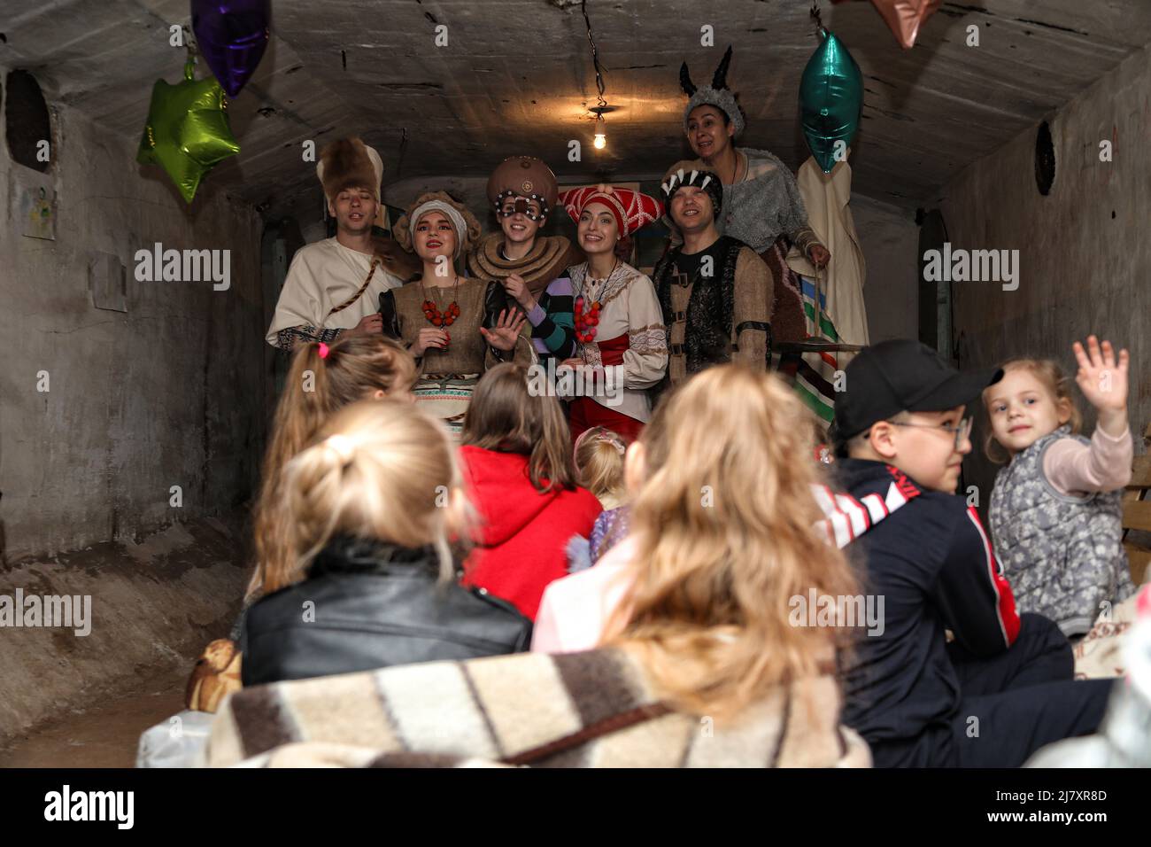 ODESA, UKRAINE - MAY 7, 2022 - Actors of the Yurii Olesha Odesa Young ...