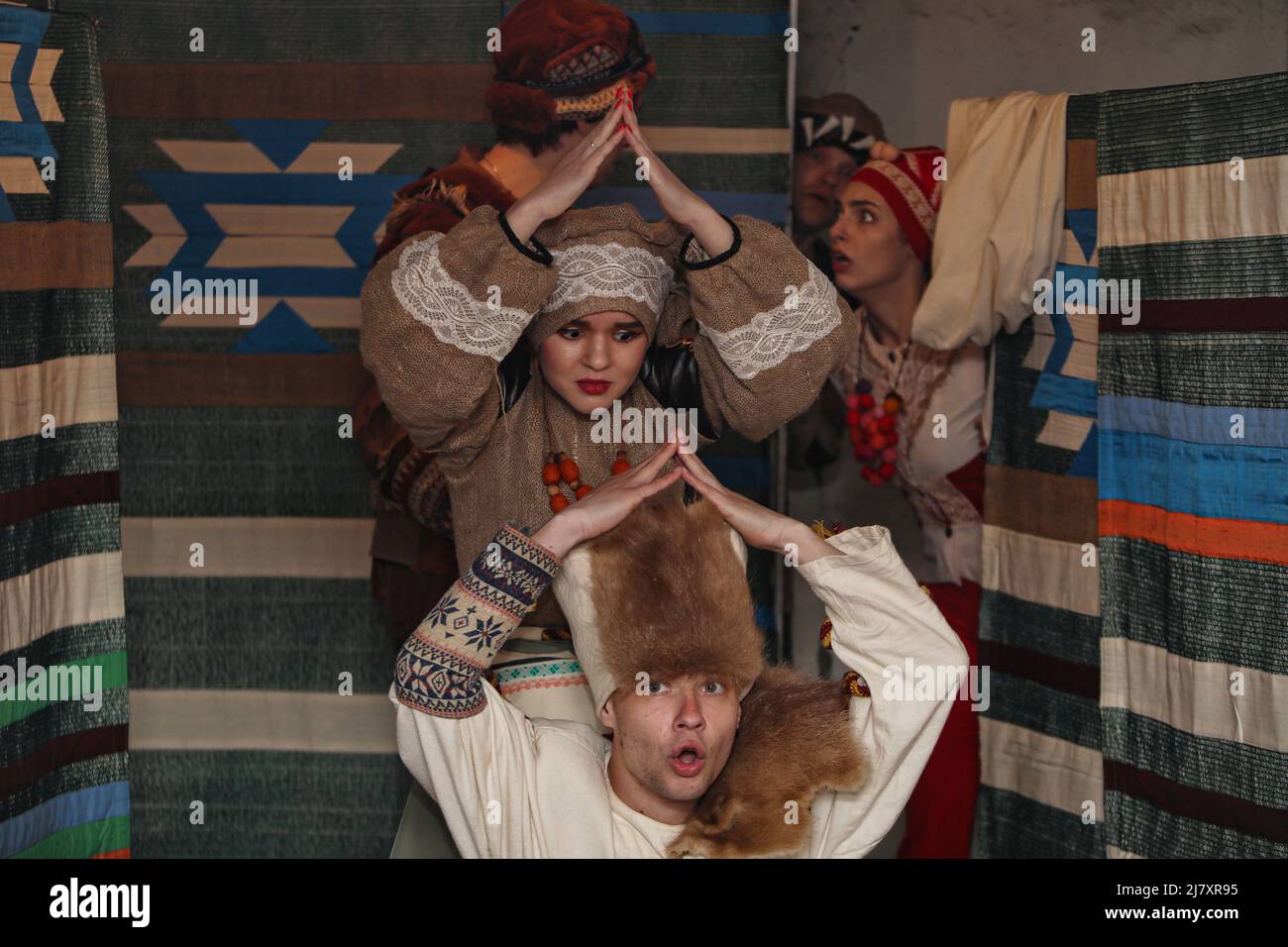 ODESA, UKRAINE - MAY 7, 2022 - Actors of the Yurii Olesha Odesa Young ...