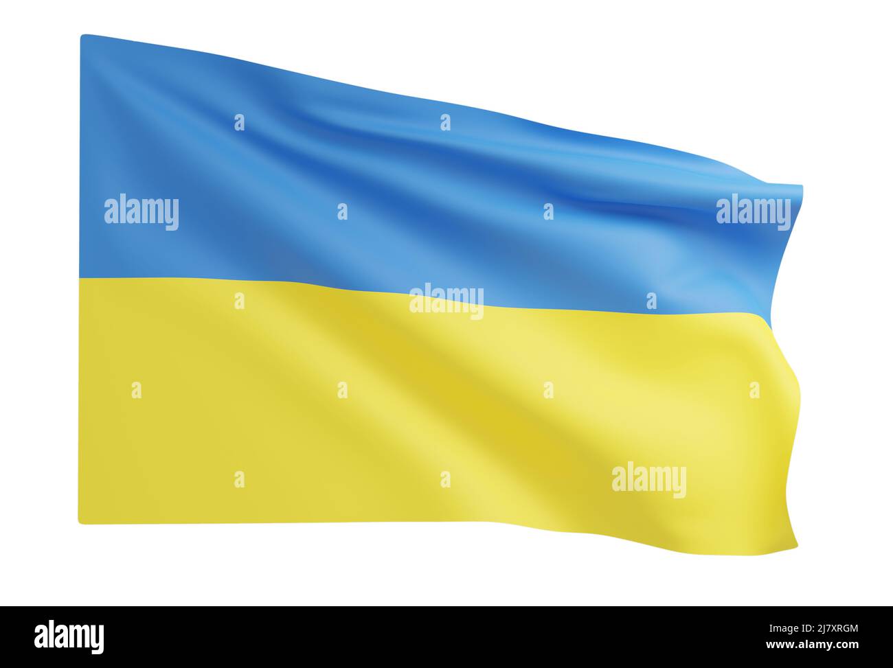 Ukraine flag. National freedom. Ukrainian patriotic symbol. Blue yellow ...