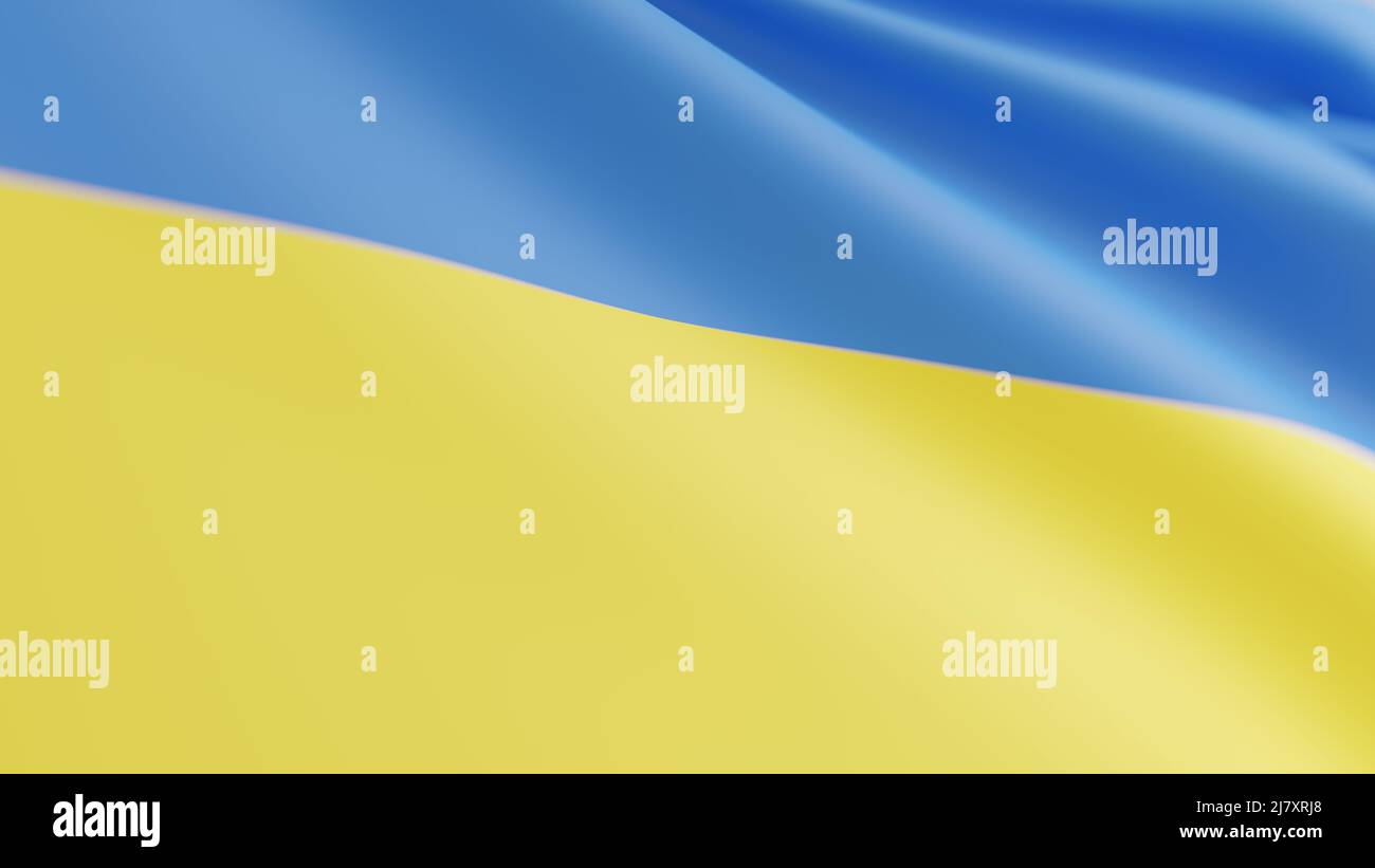 Ukrainian national flag. Kyiv symbol. European culture democracy. Blue ...