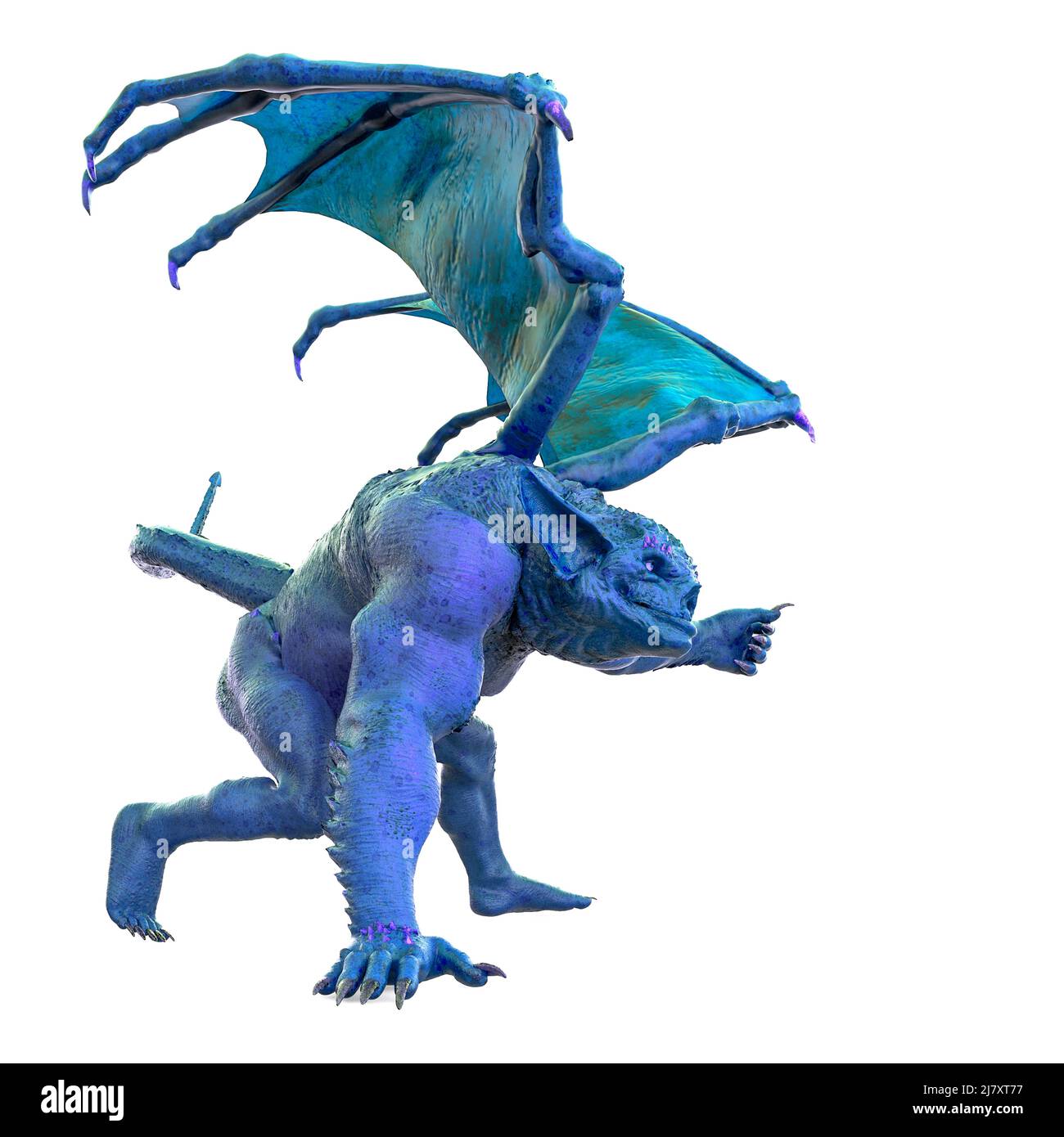 Gargoyle side view Cut Out Stock Images & Pictures - Alamy