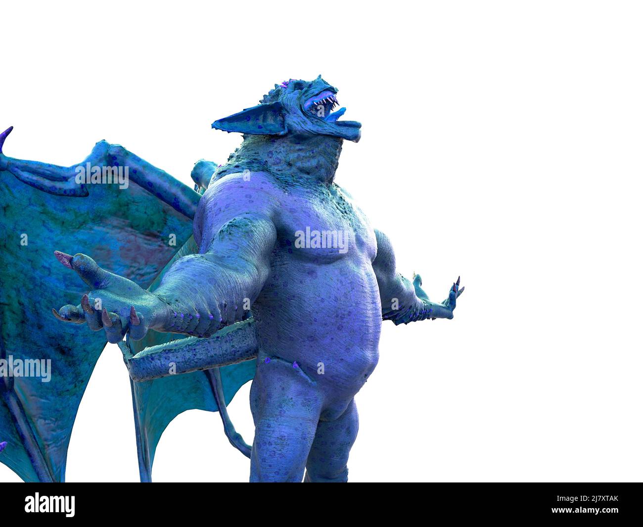 Illustration demon devil big horns hi-res stock photography and images ...