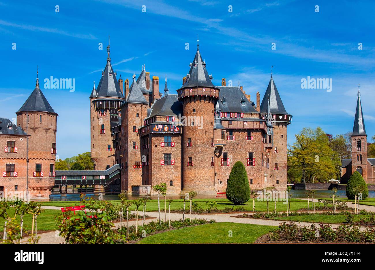 Medieval castle De Haar, Utrecht, Netherlands Stock Photo - Alamy