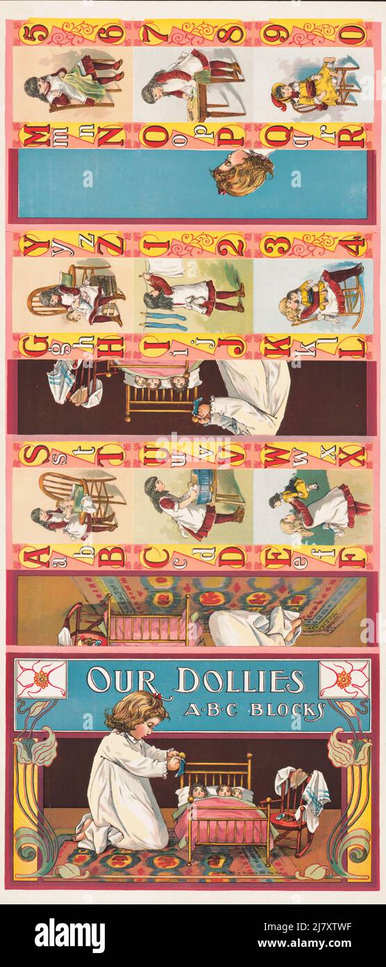 Our dollies, A B C blocks Stock Photo - Alamy